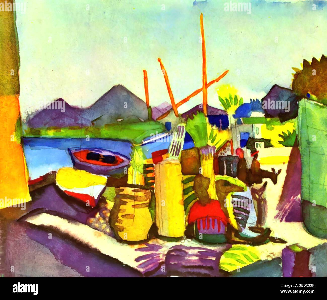 Landscape near Hammamet, 1914 – August Macke Stock Vector Image & Art ...