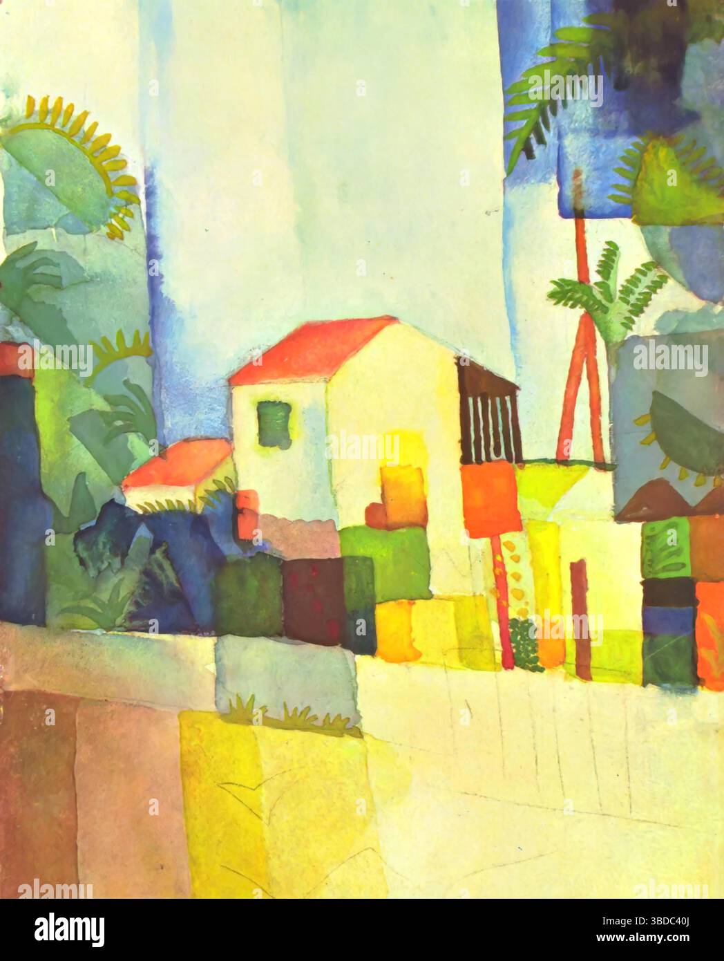 House bright colors modern Stock Vector Images - Alamy