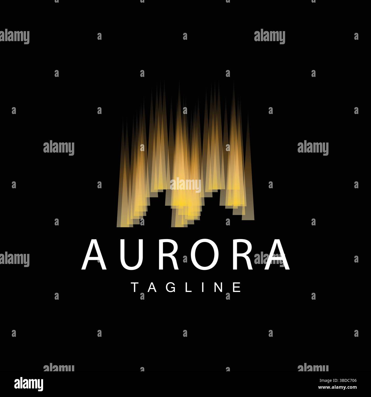 Aurora Logo, Simple Aurora Nature Scenery Design Color Gradation, Vector Icon Template ...