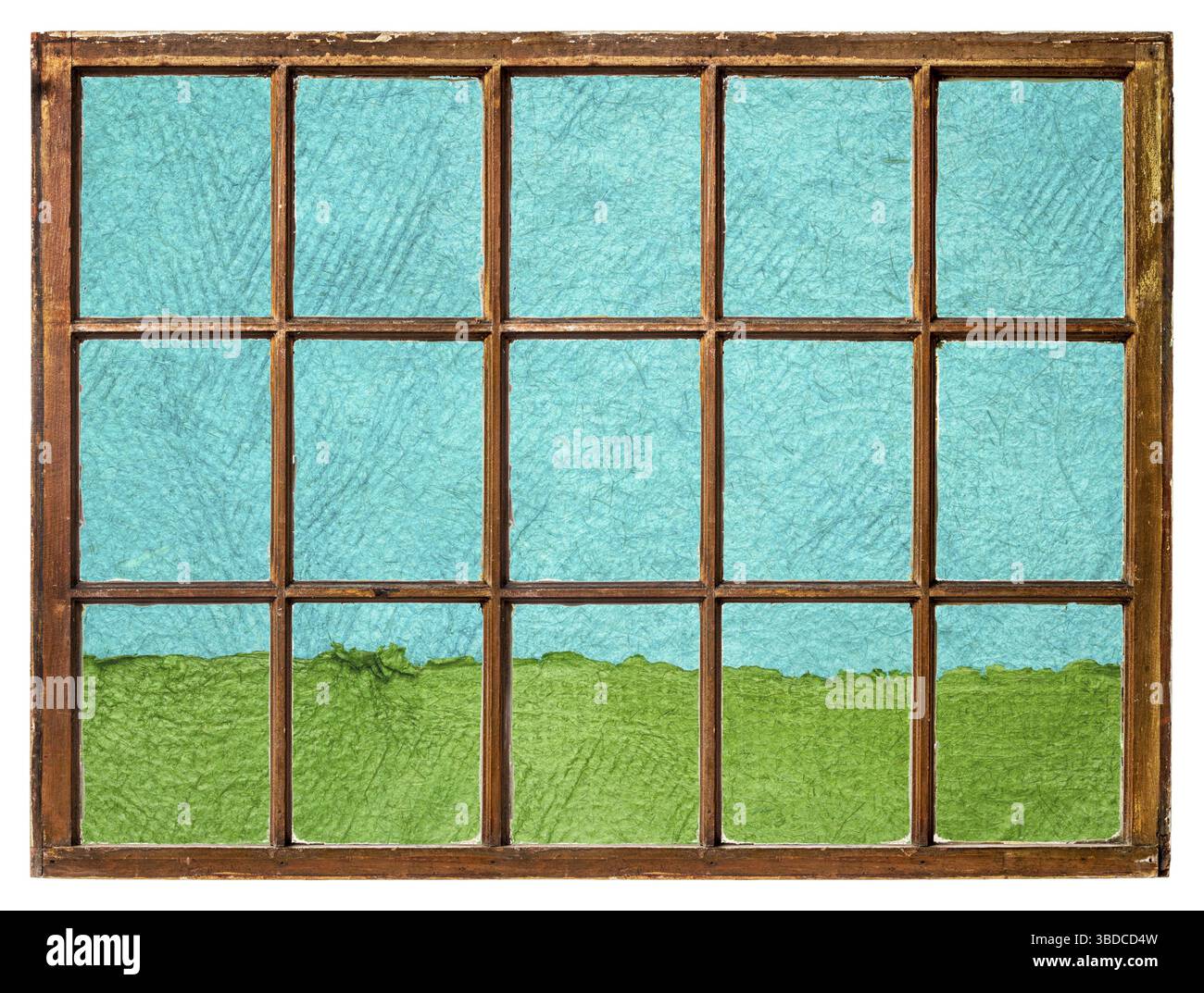 Green agricultural landscape blue Cut Out Stock Images & Pictures - Alamy