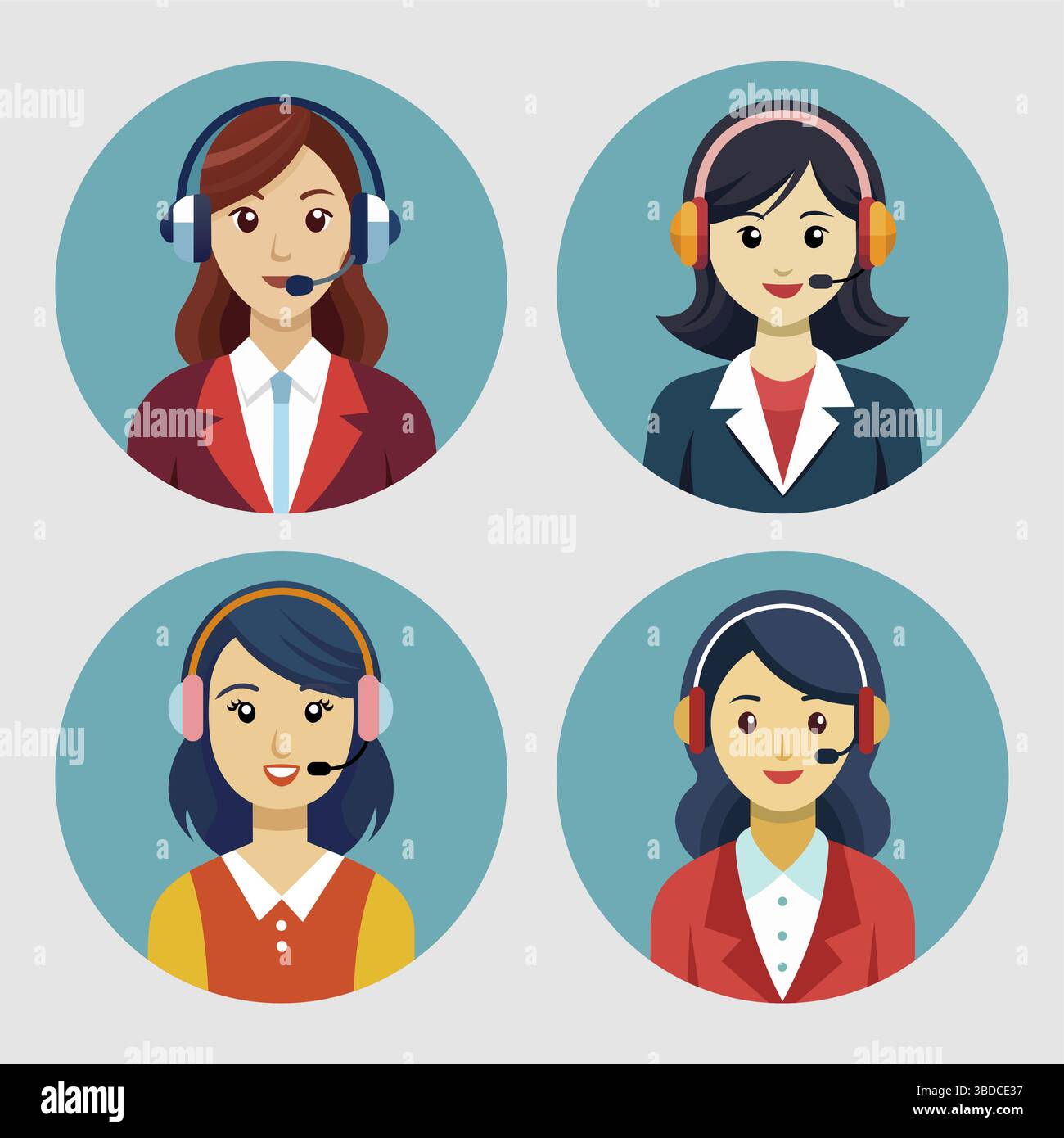 Call centre advisor Stock Vector Images - Alamy