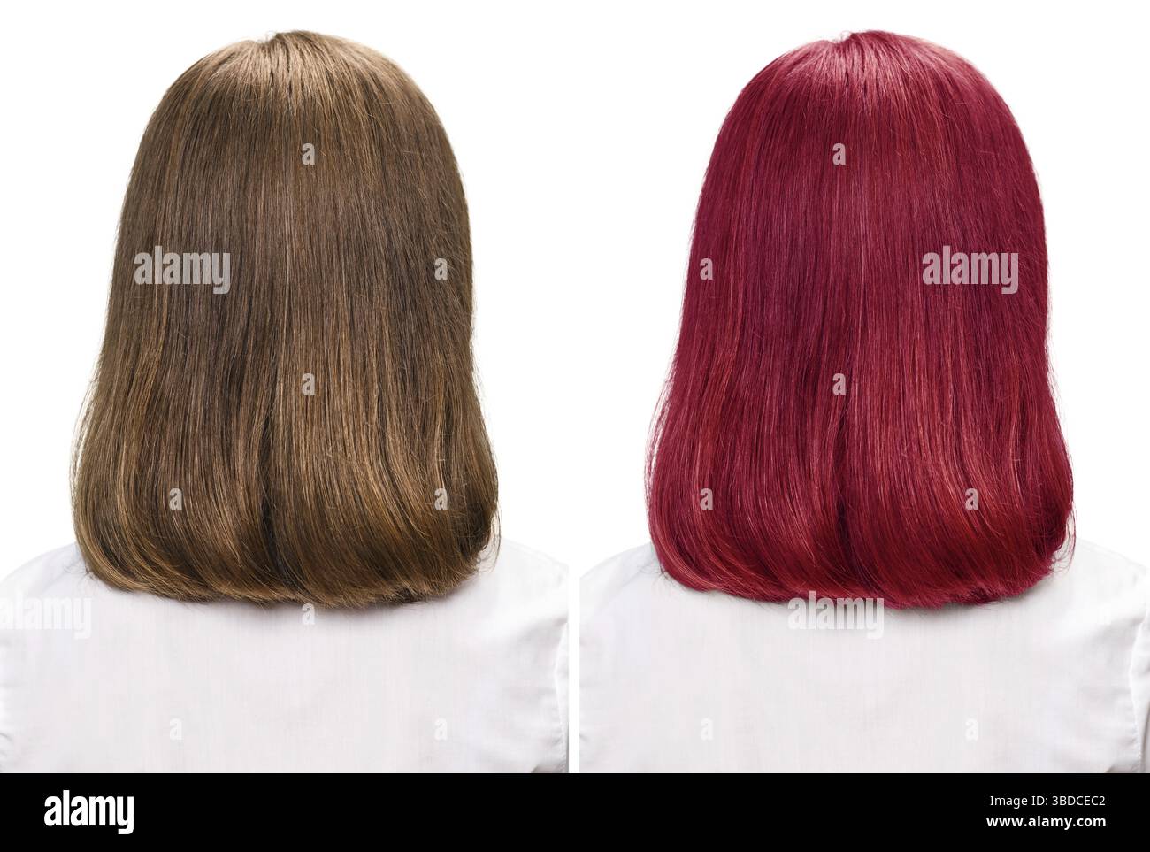 Woman different hairstyle before hi-res stock photography and images ...
