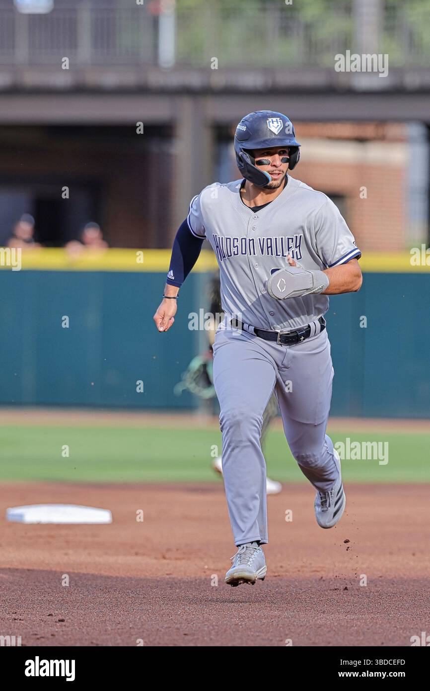Winston-Salem, NC: Hudson Valley Renegades right field Coby Morales (26 ...