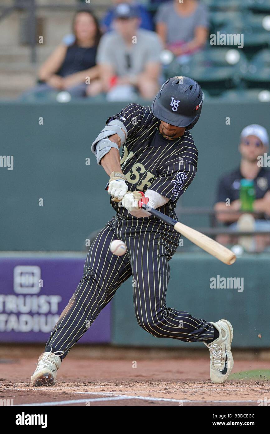 Winston-Salem, NC: Winston-Salem Dash center field Braden Montgomery ...