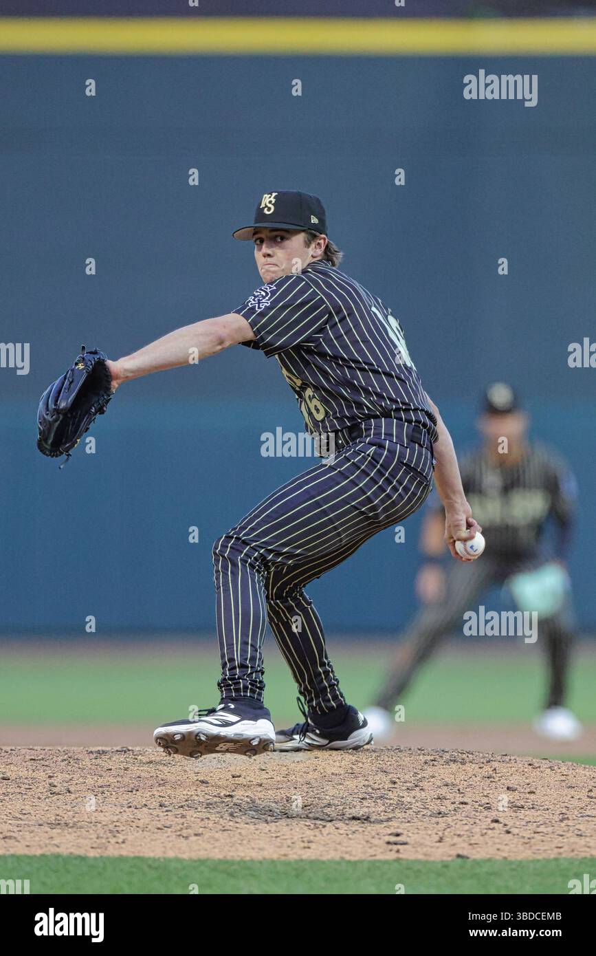 Winston-Salem, NC: Winston-Salem Dash pitcher Clete Hartzog (16 ...