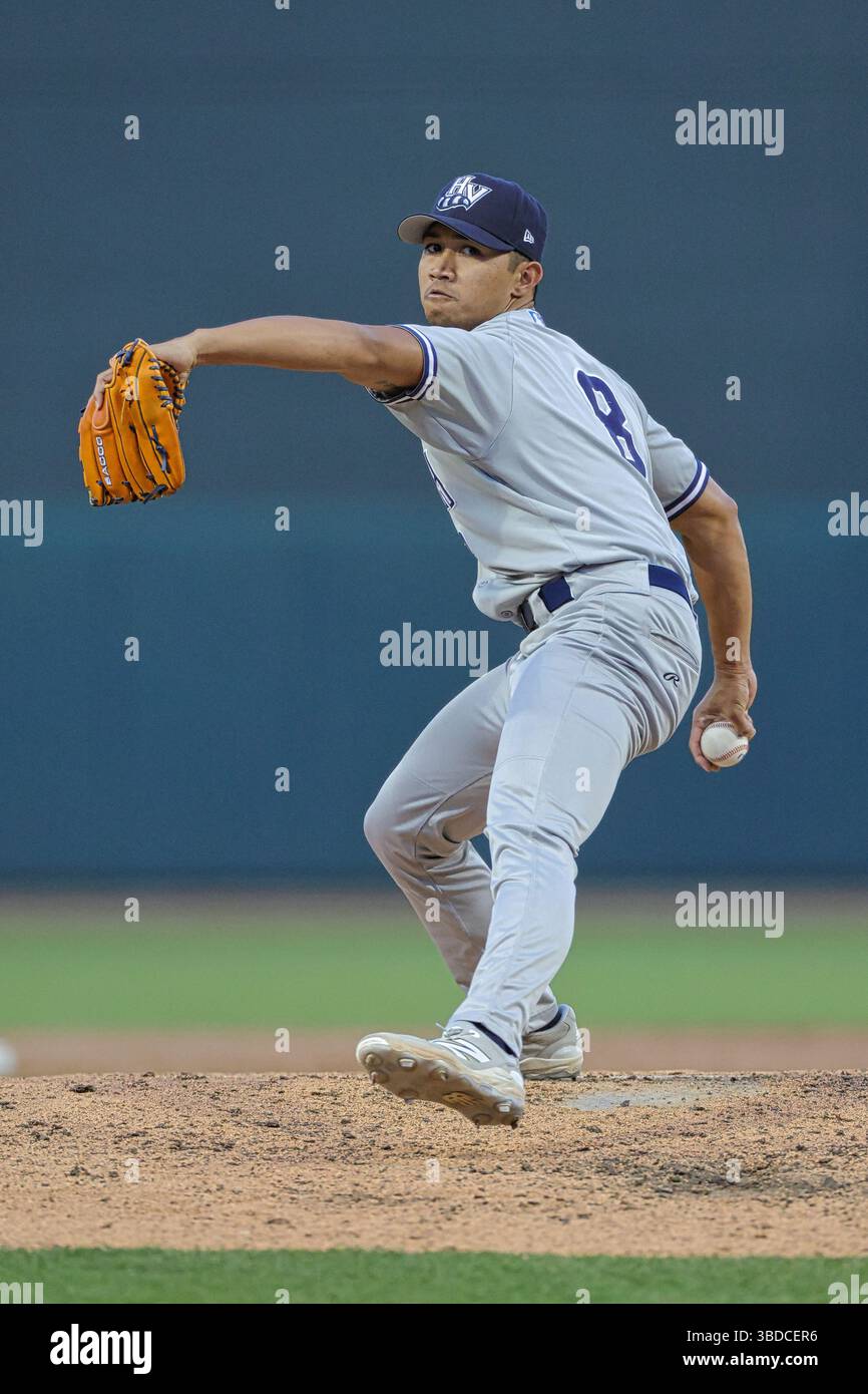 Winston-Salem, NC: Hudson Valley Renegades pitcher Ocean Gabonia (8 ...