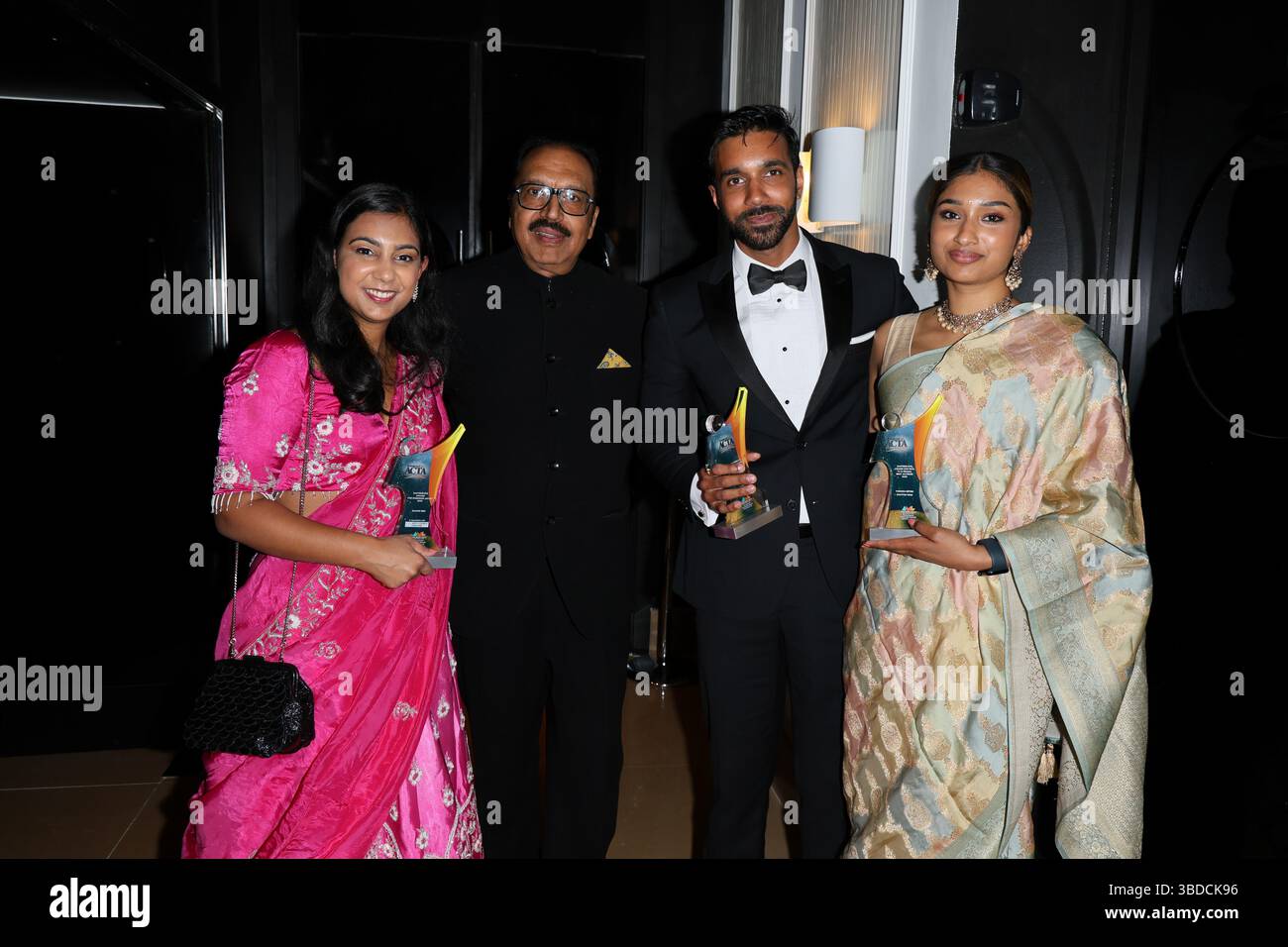 LONDON, UK. 23rd May, 2025. Saachi Sen, Rishi Nair, Varada Sethu at the ...