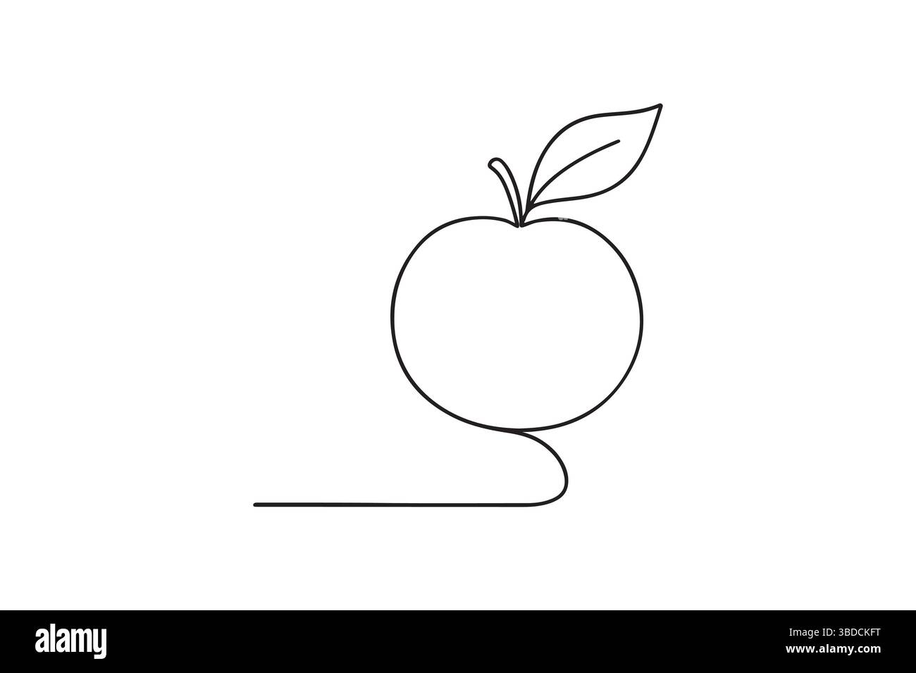 Orange fruit continuous one line drawing minimalism design Stock Vector ...