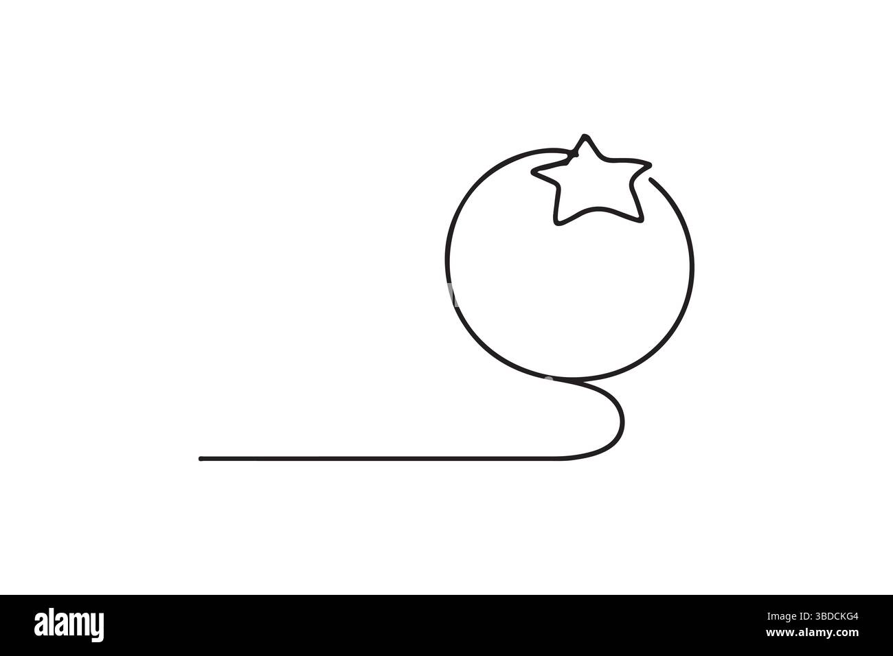 Blueberry fruit continuous one line drawing minimalism design Stock ...
