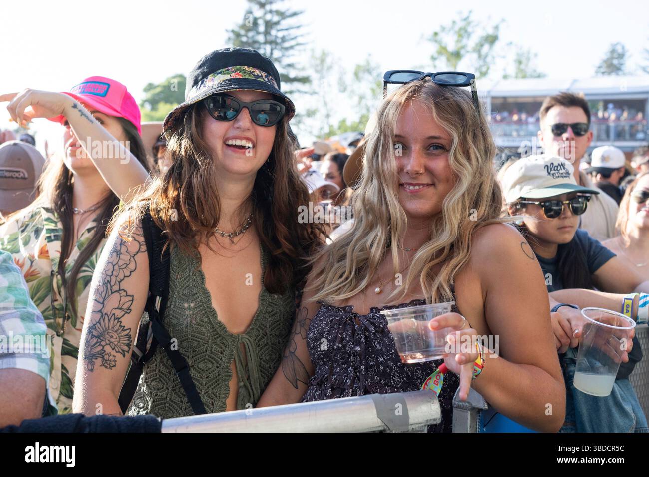 Festivalgoers are seen at the 2025 BottleRock Napa Valley on Friday ...