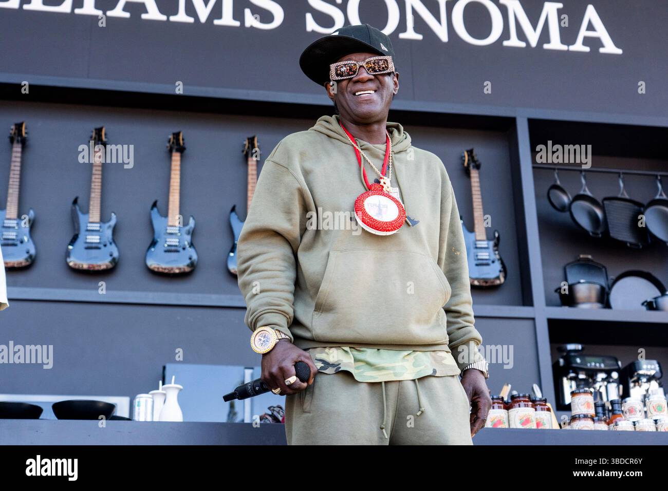 Flavor Flav is seen at the Williams Sonoma Culinary Stage during the ...