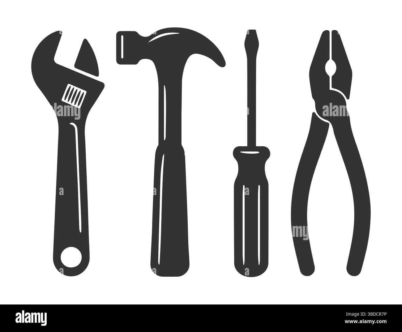 Vector tools logo collection. Tool icon symbol set. Working tools. Tool ...