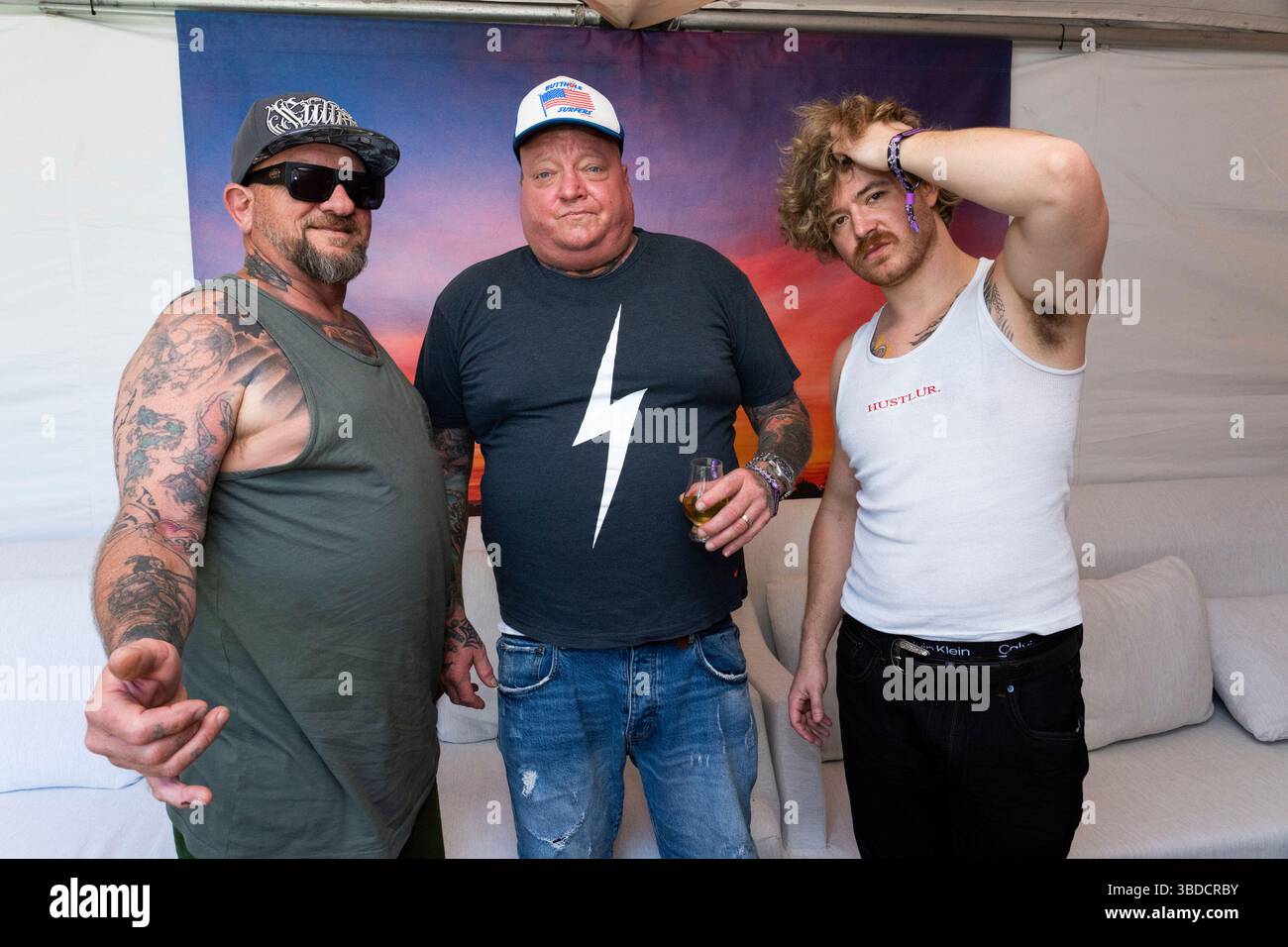 Bud Gaugh, from left, Eric Wilson, and Jakob Nowell of Sublime pose at ...