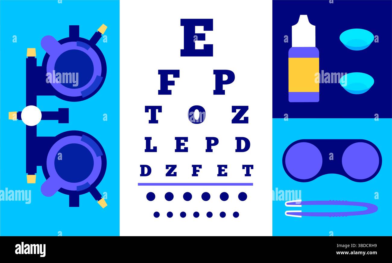 Snellen illustration hi-res stock photography and images - Alamy