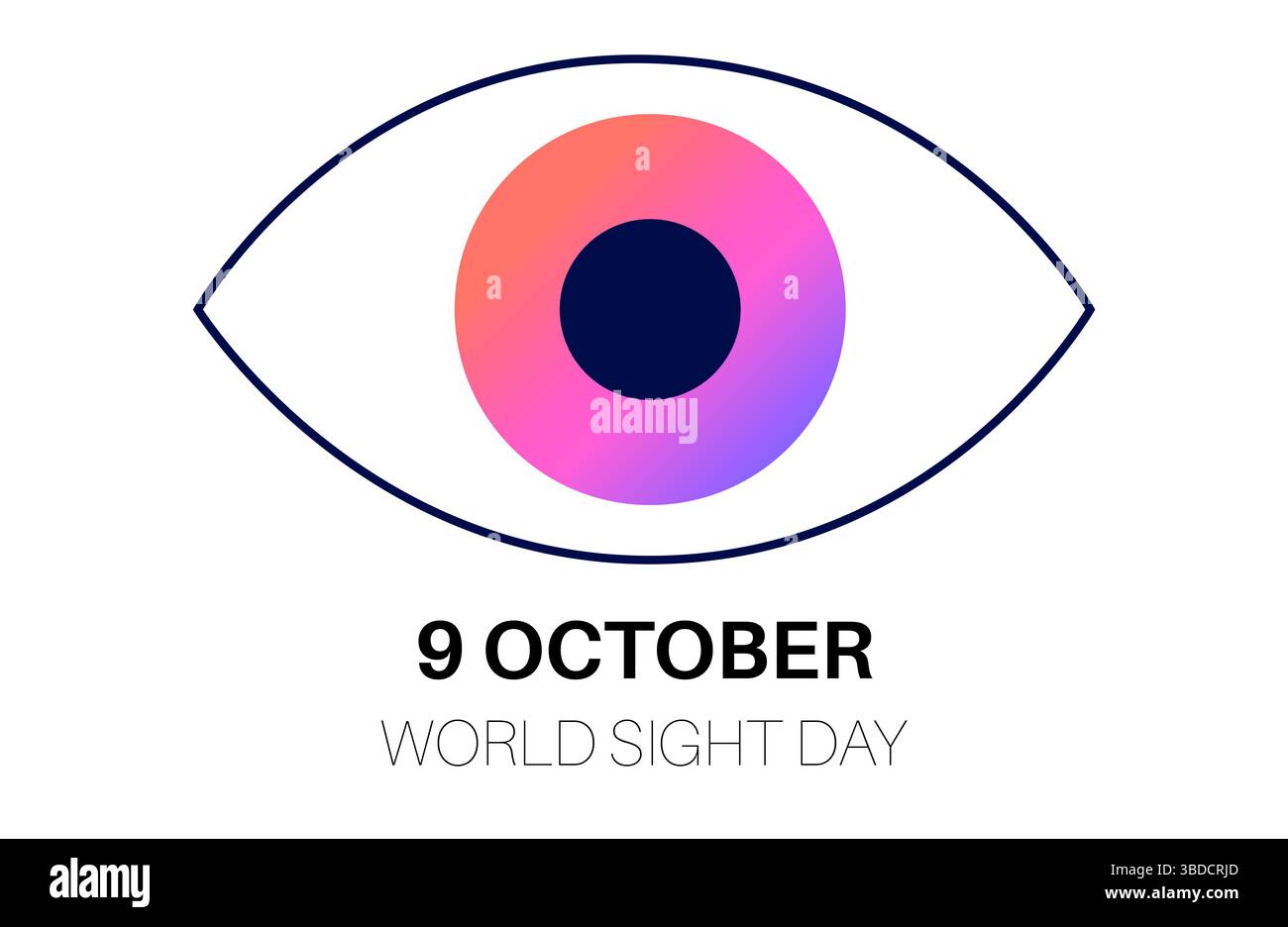 Illustration of World Sight Day. This a global event meant to draw ...