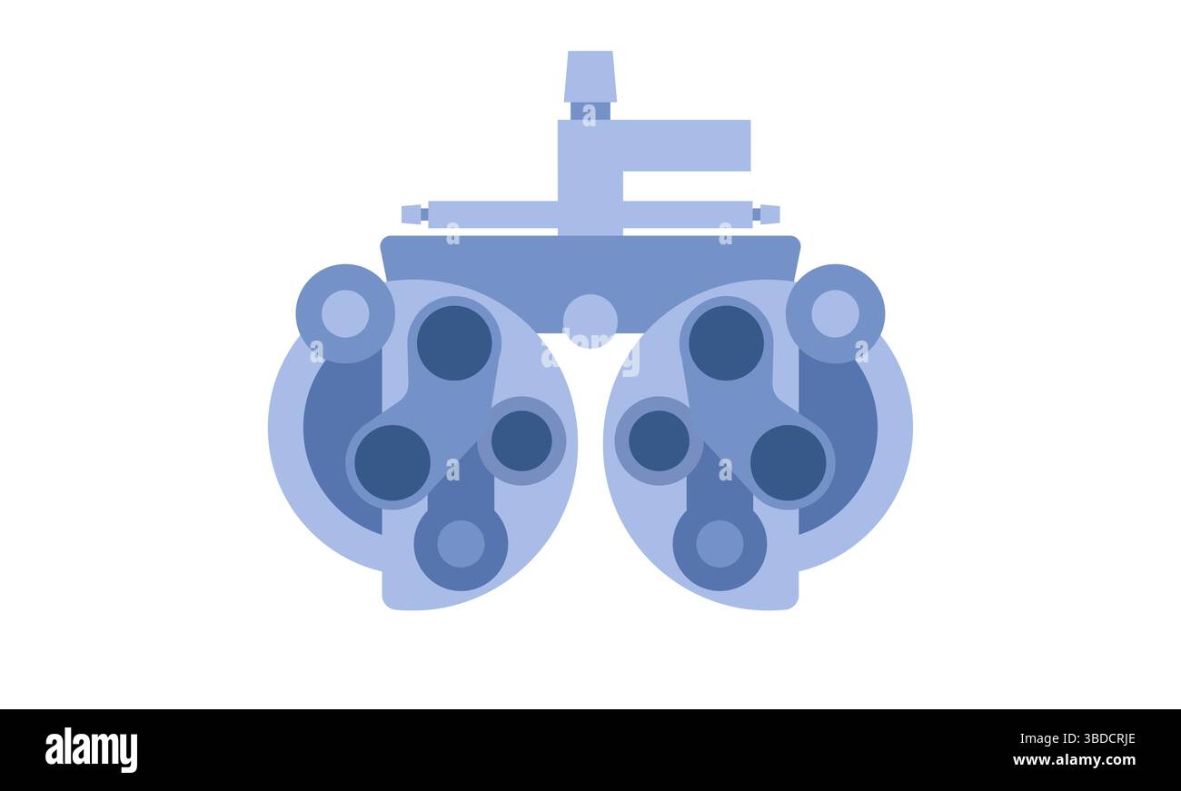Eye test phoropter Cut Out Stock Images & Pictures - Alamy