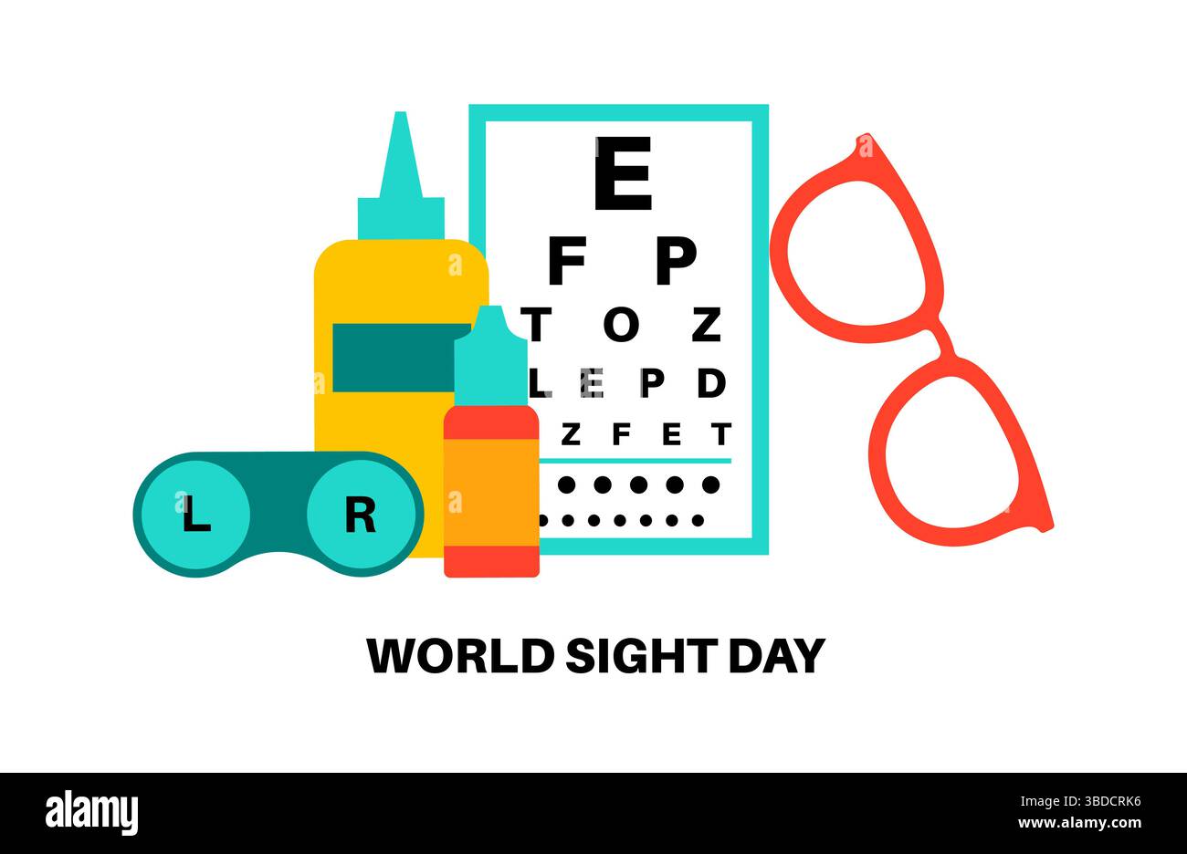 Illustration of World Sight Day. This a global event meant to draw ...