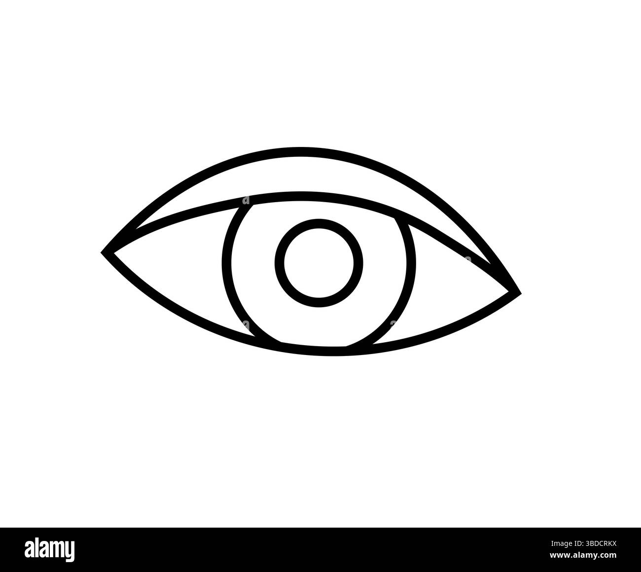 Human eye icon illustration hi-res stock photography and images - Alamy