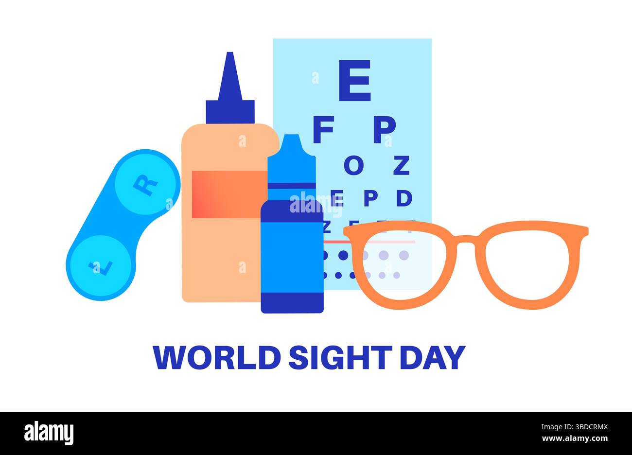 Illustration of World Sight Day. This a global event meant to draw ...