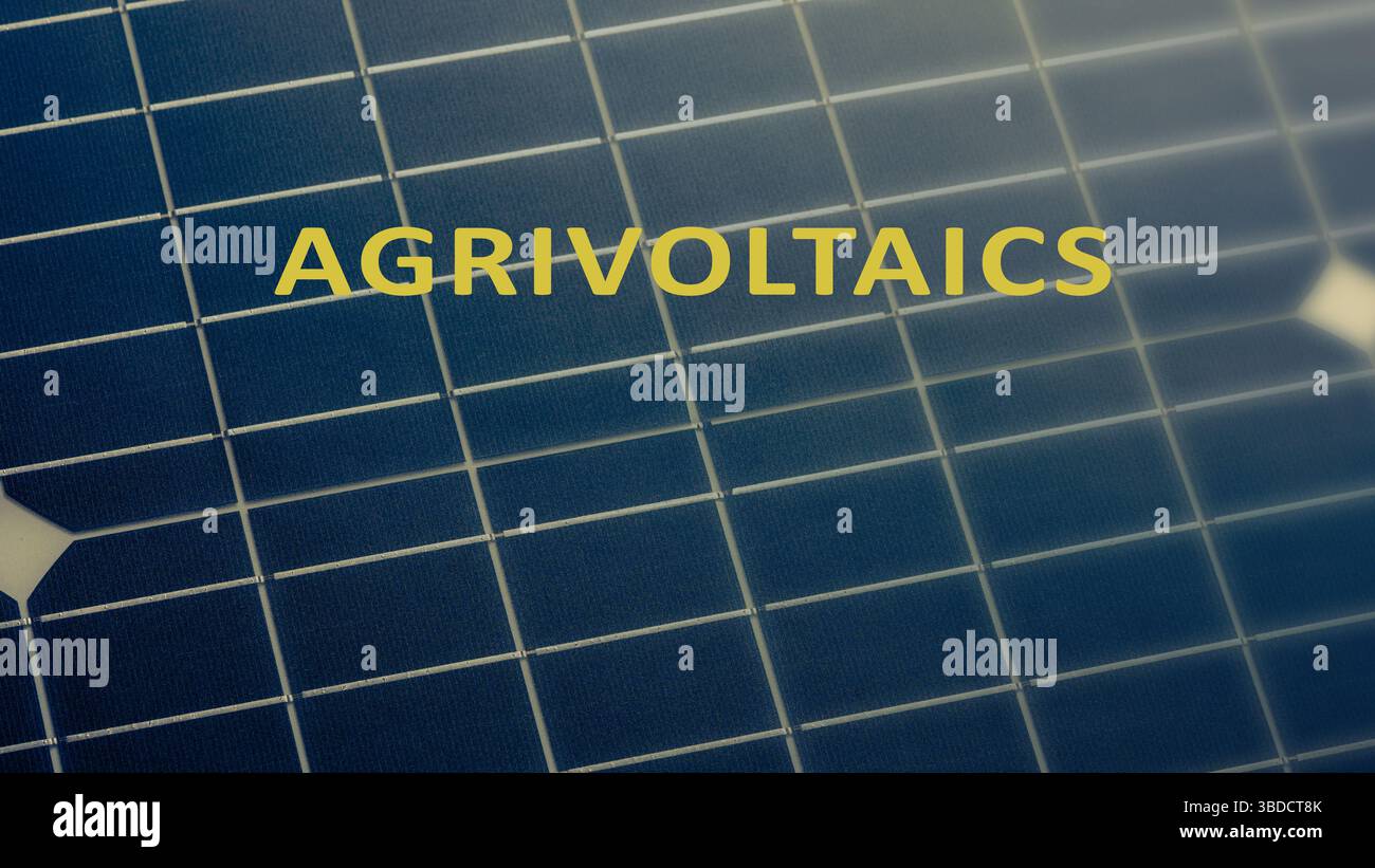 Agrivoltaics. Combines solar power production with agricultural ...