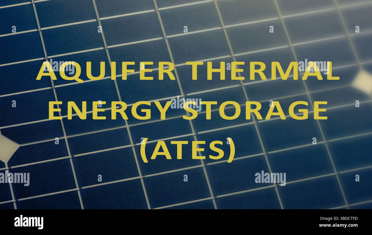 Aquifer thermal energy storage (ATES). Uses underground water ...