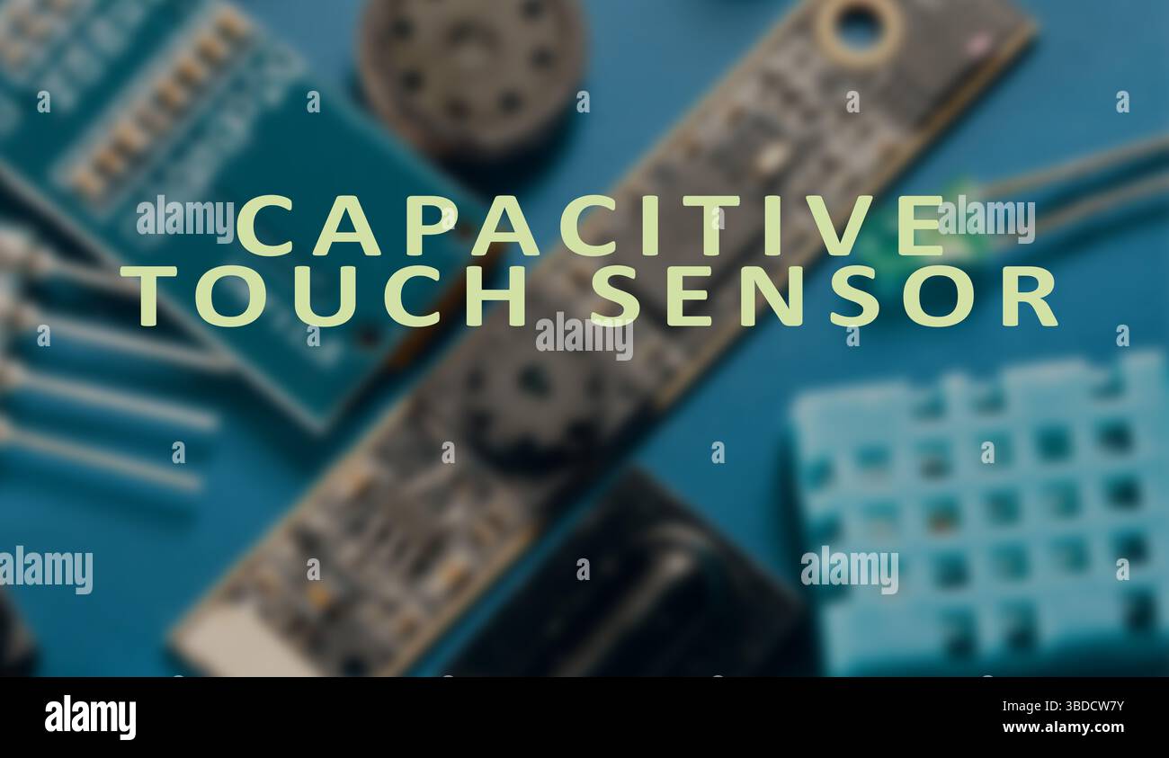Capacitive touch sensor. Detects the presence of a finger or conductive ...