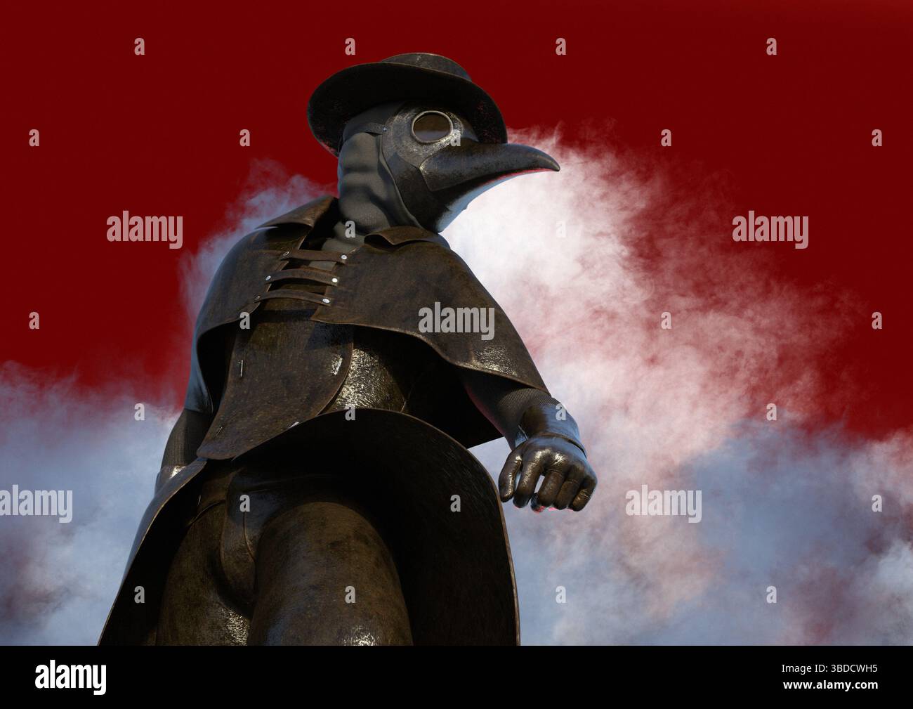 Plague doctor, illustration Stock Photo - Alamy