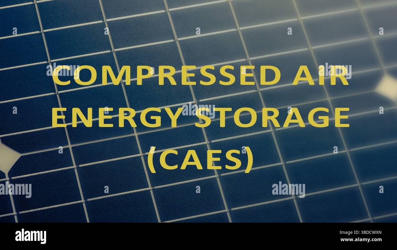 Compressed air energy storage (CAES). Compresses air in underground ...