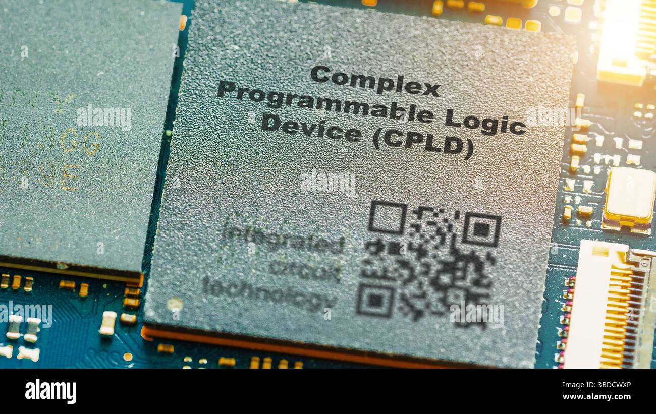 Complex programmable logic device (CPLD). Advanced PLD with more logic ...