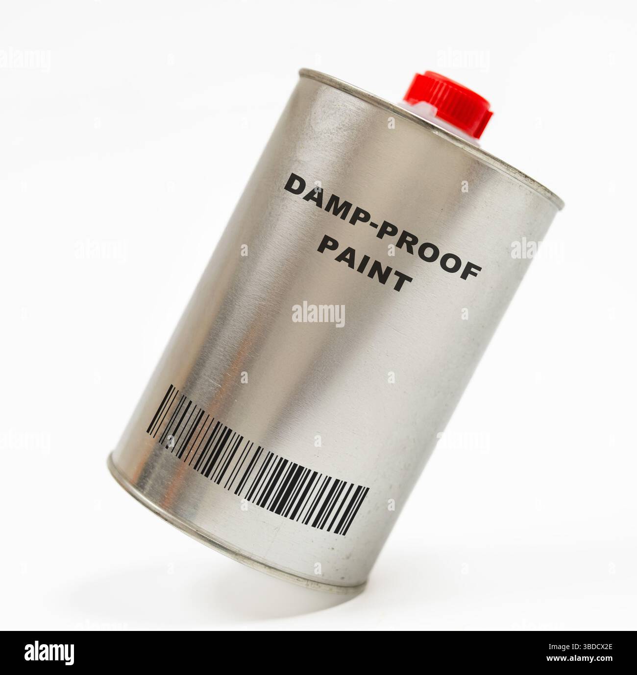 Damp-proof paint. Blocks moisture from penetrating walls Stock Photo ...