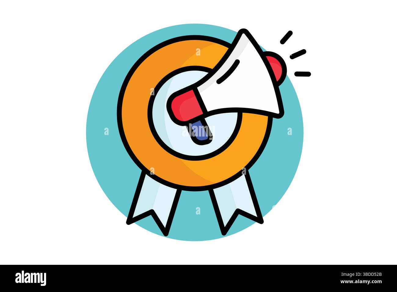 Promotion icon. colored outline icon style. icon related to branding ...