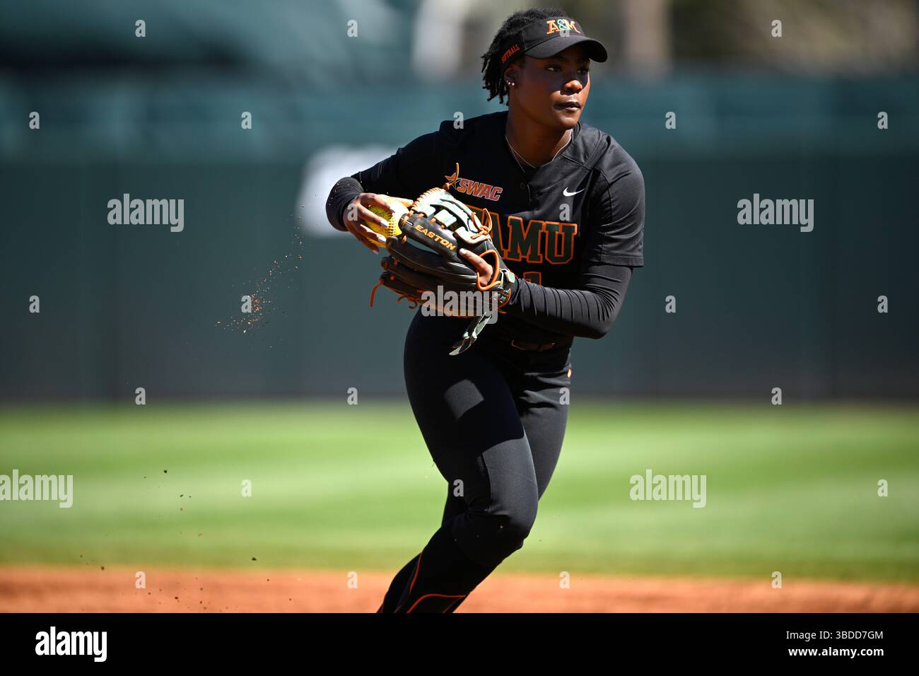 Florida A&M infielder Aniya Canty (21) during an NCAA college softball ...