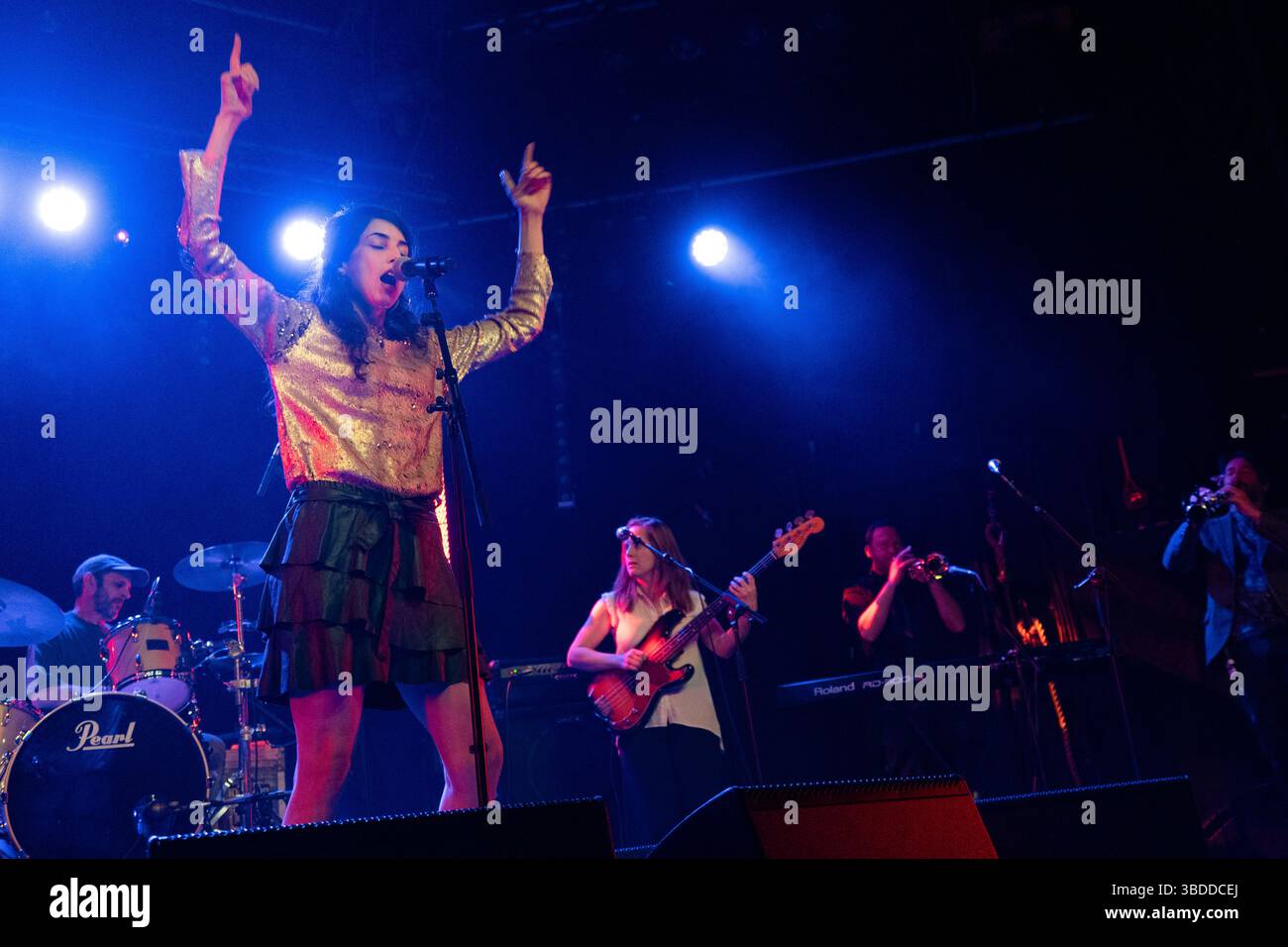 Cambridge, UK, 23 May, 2025. Oi Va Voi in concert. Pictured left to ...