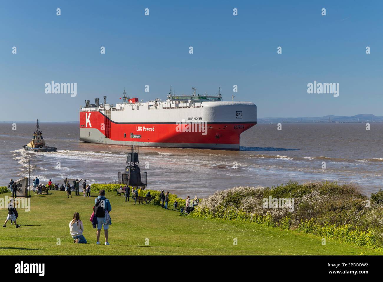 Vehicle carrier Thor Highway heading for Royal Portbury docks Stock ...