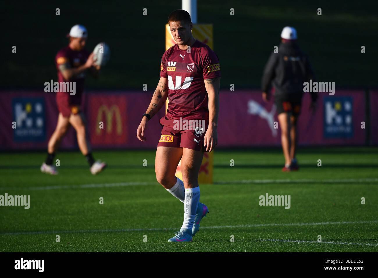 Bokarina, Australia. 24th May, 2025. Kalyn Ponga of the Maroons is seen ...