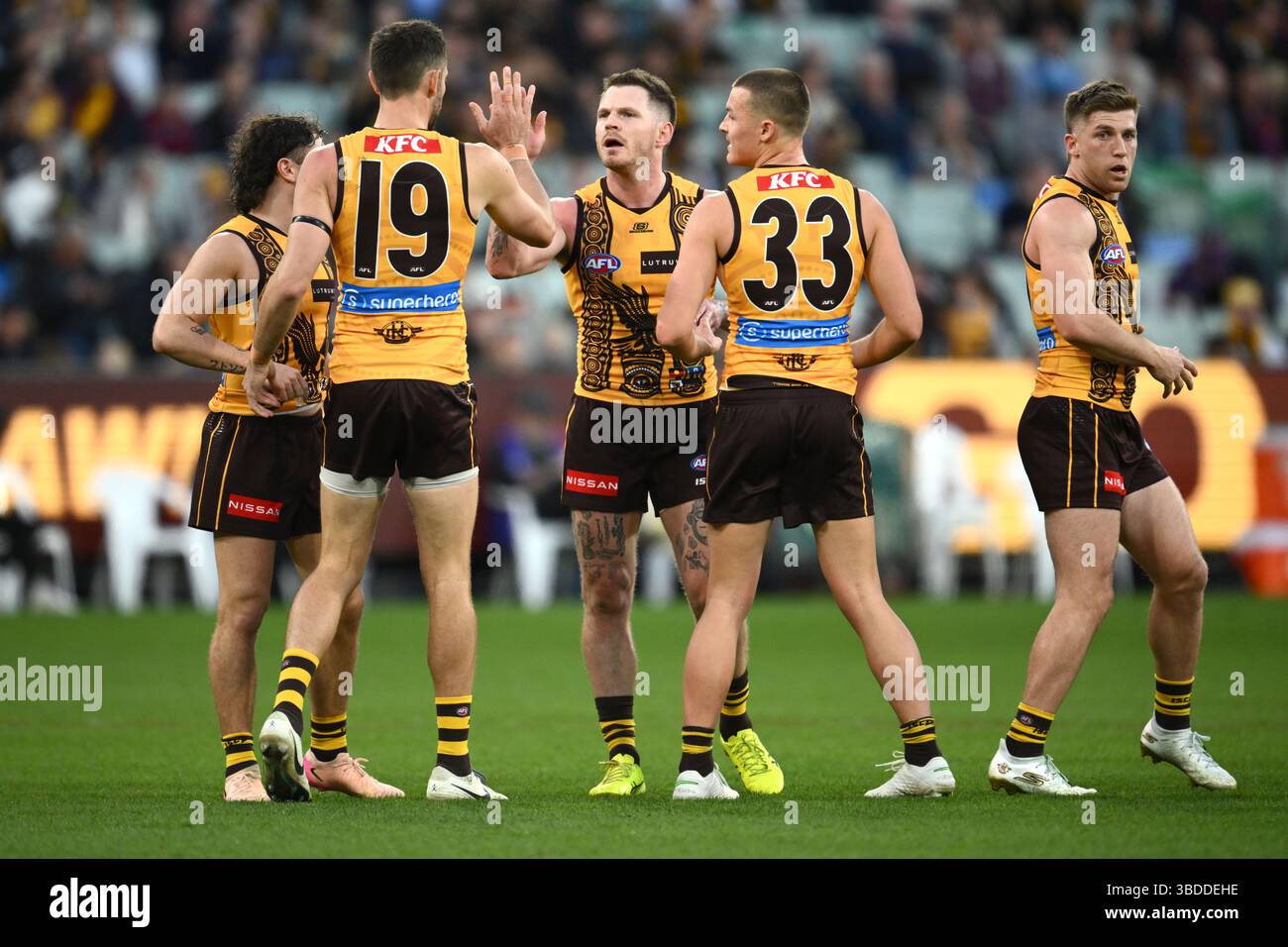 Melbourne, Australia. 24th May, 2025. Blake Hardwick of the Hawks ...