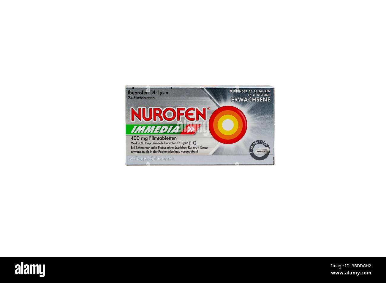 Germany Berlin May 23, 2025. Film-coated tablets Nurofen Immedia 400 mg ...
