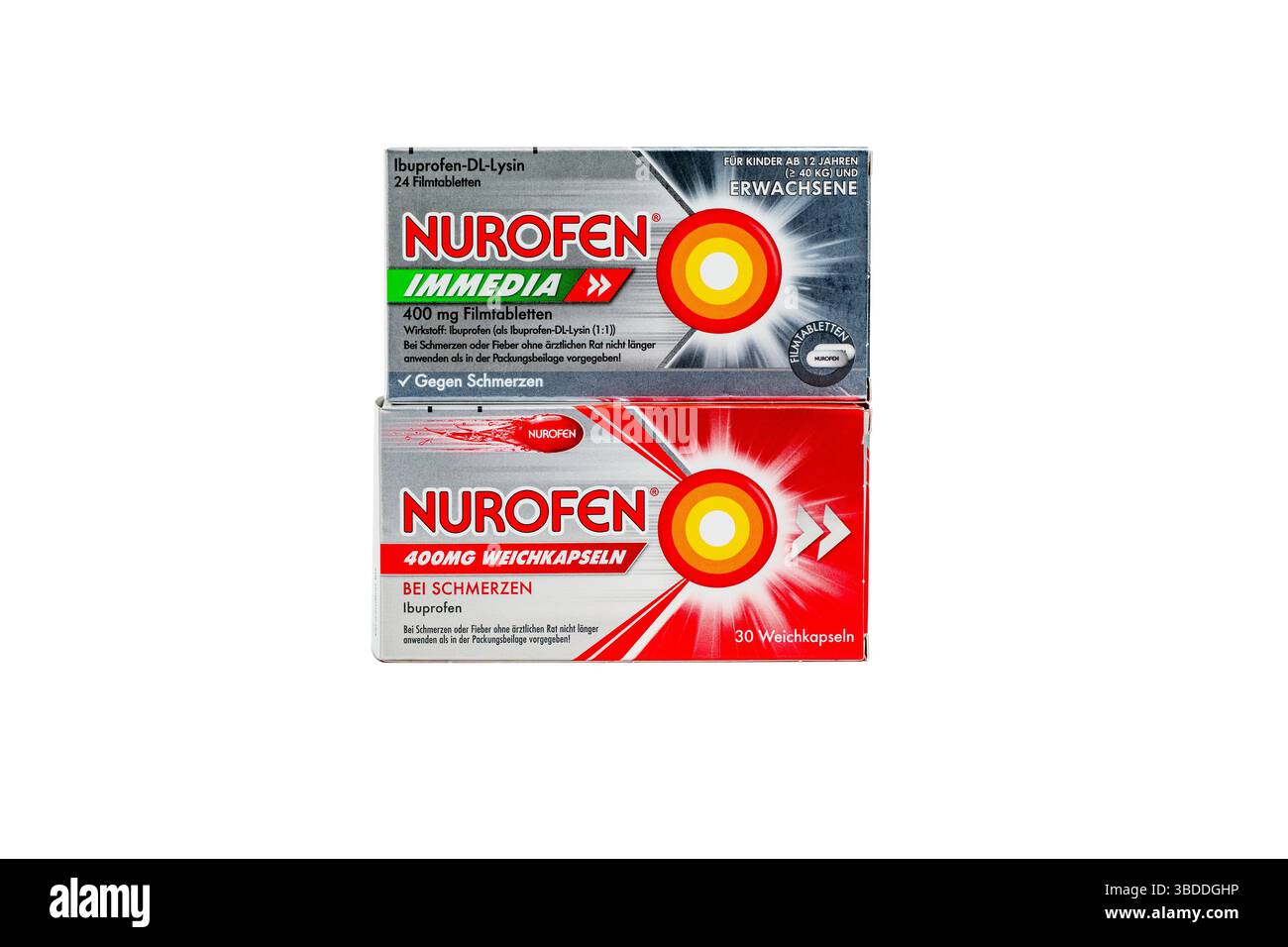 Germany Berlin May 23, 2025. Nurofen Immedia vs Nurofen 400 mg ...