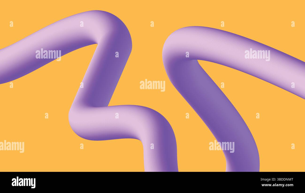 Zigzag Purple Tube Illustration on Yellow Stock Vector Image & Art - Alamy