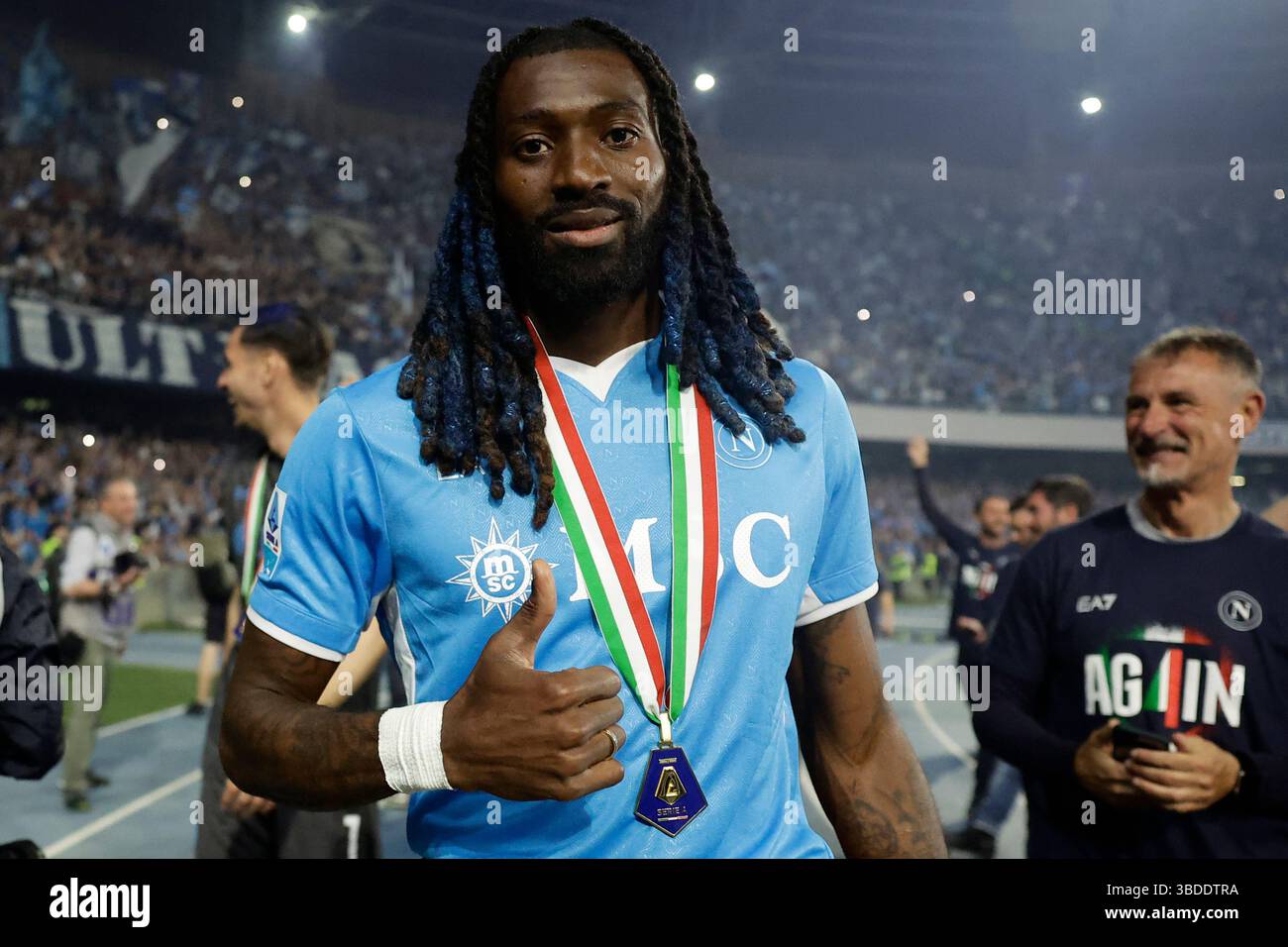 André-Frank Zambo Anguissa of SSC Napoli during the Serie A soccer match between Napoli and ...