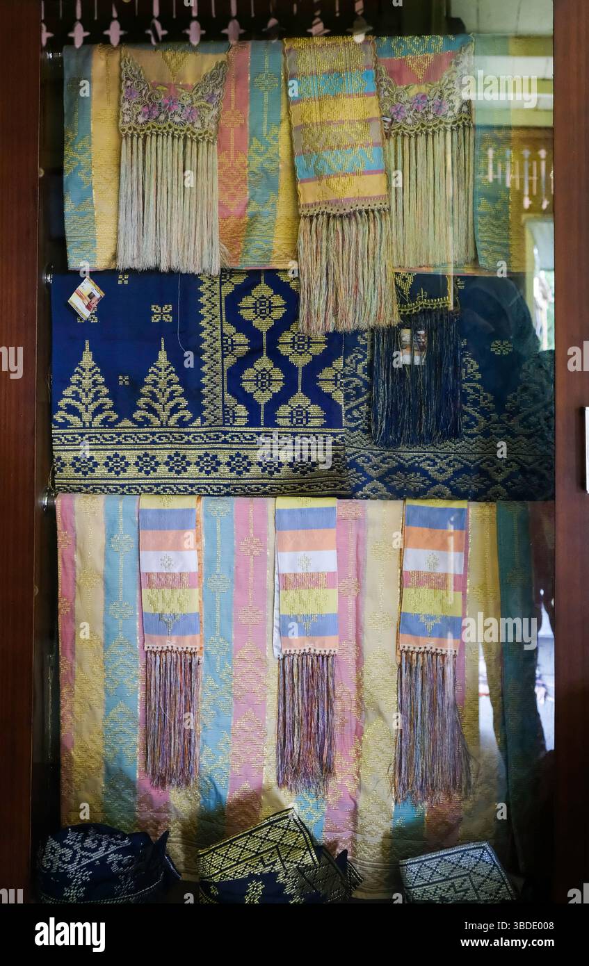 Traditional fabric called Riau Malay songket Stock Photo - Alamy