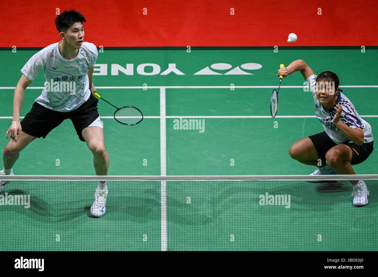 Kuala Lumpur, Malaysia. 24th May, 2025. Ye Hong Wei/Nicole Gonzales Chan (R) compete during the ...