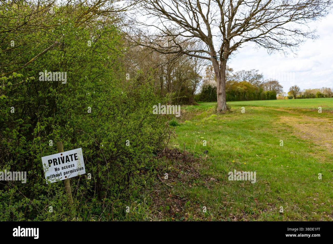 Private no access without permission sign Stock Photo - Alamy