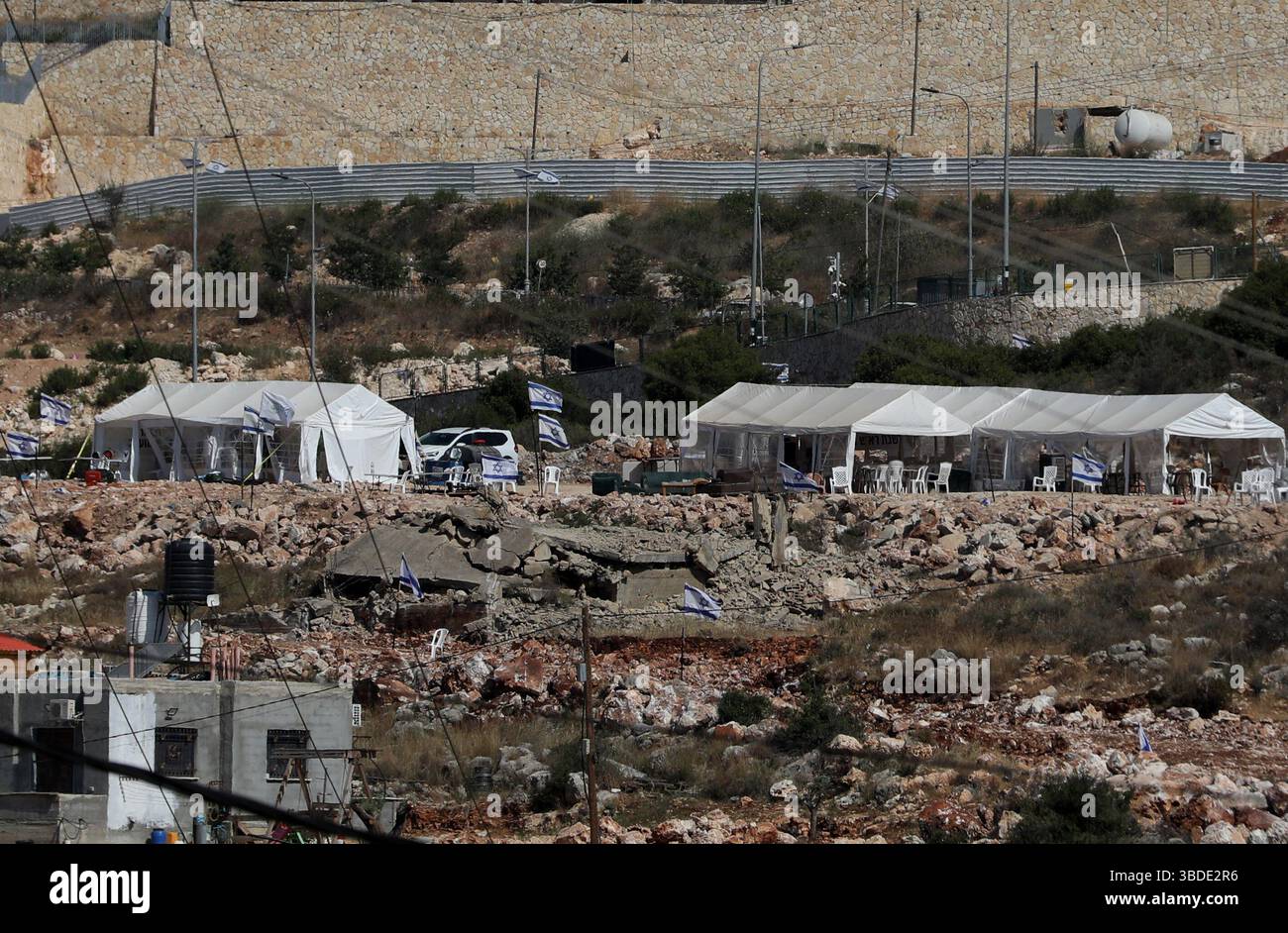 Bruqin. 23rd May, 2025. This photo taken on May 23, 2025 shows tents ...