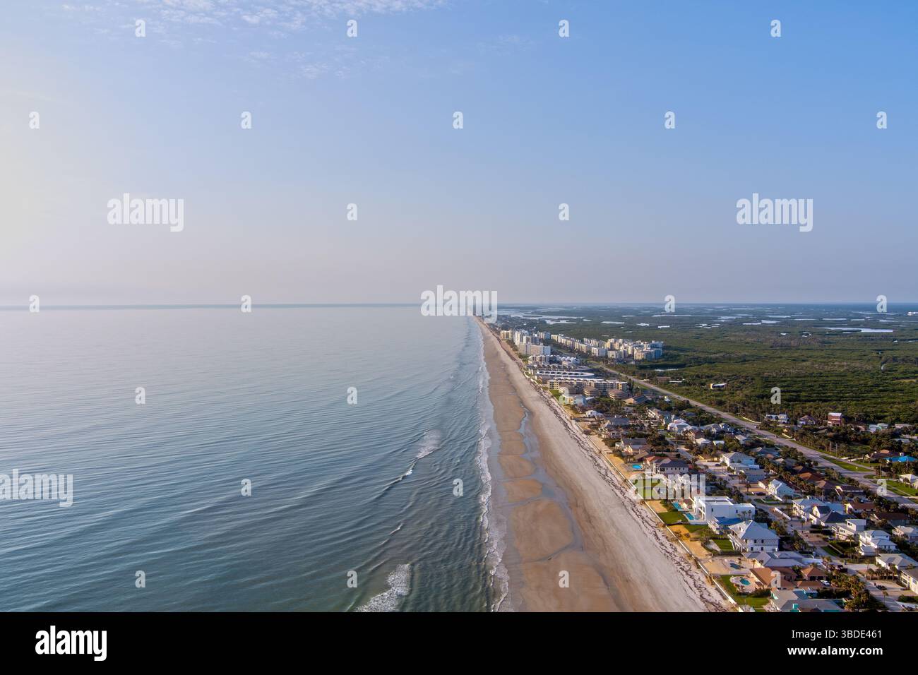 Aerial view of New Smyrna Beach, Florida at sunrise Stock Photo - Alamy