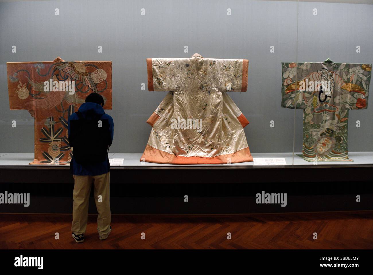 Edo period furisode kimono displayed in the Tokyo National Museum,Tokyo ...