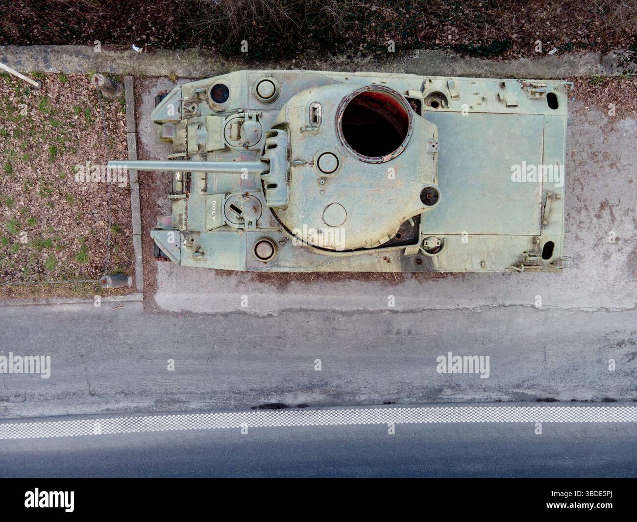 Aerial view remnants destroyed hi-res stock photography and images - Alamy