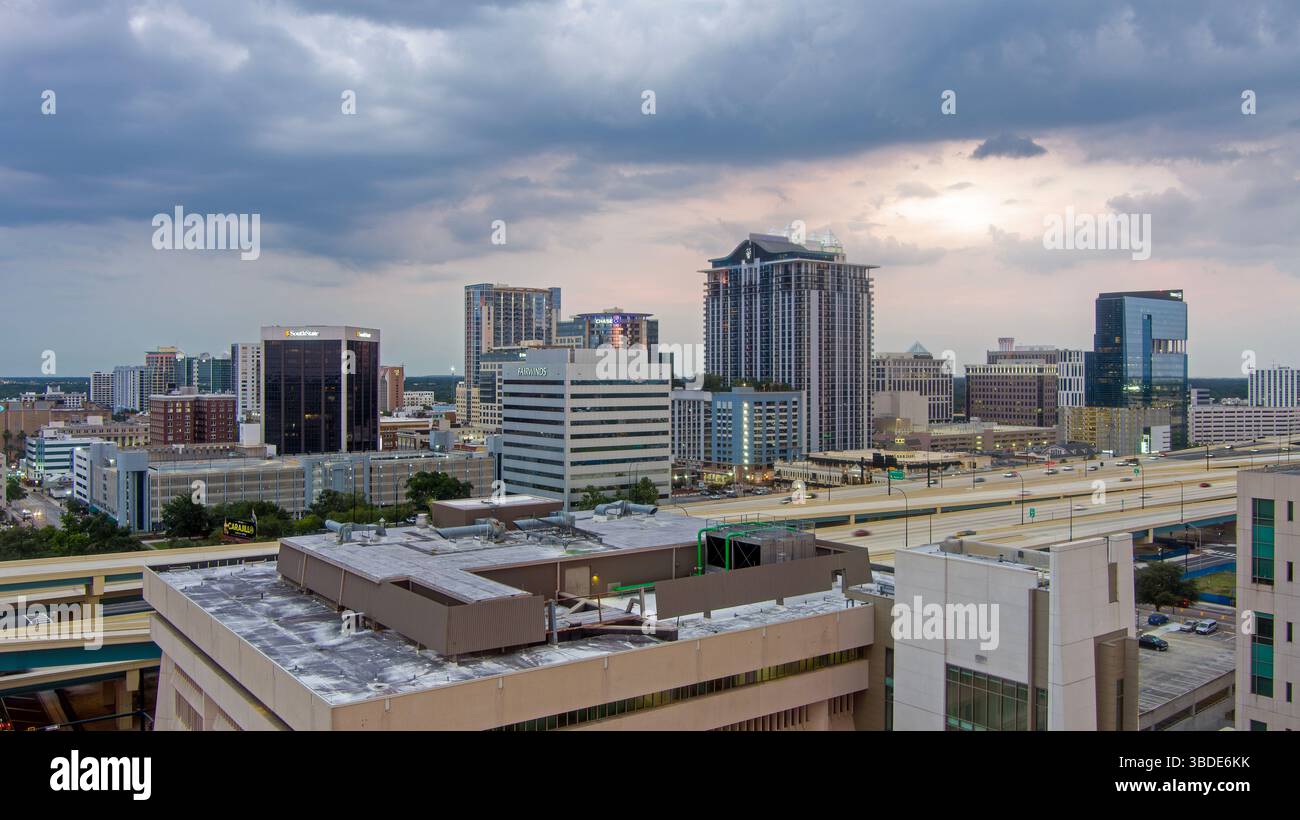 Orlando florida aerial view downtown hi-res stock photography and ...
