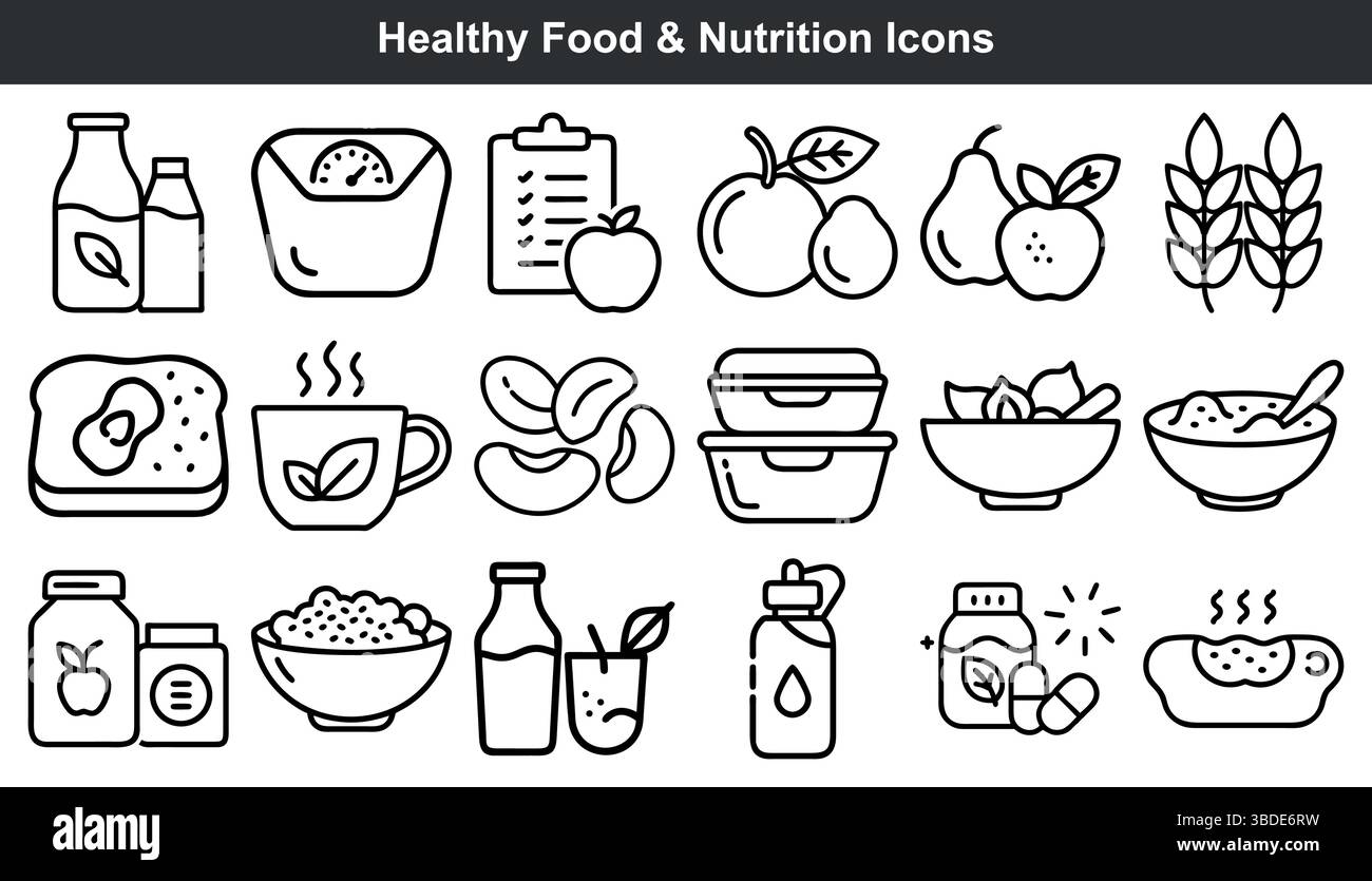 Healthy food pyramid hi-res stock photography and images - Alamy