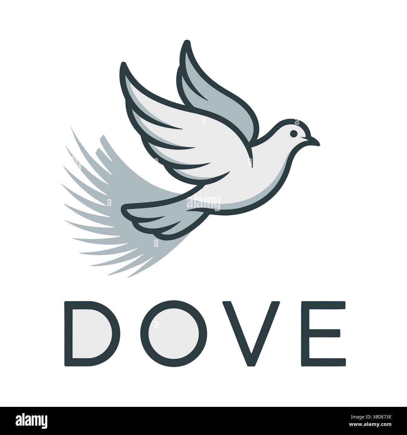 Bold dove logo hi-res stock photography and images - Alamy